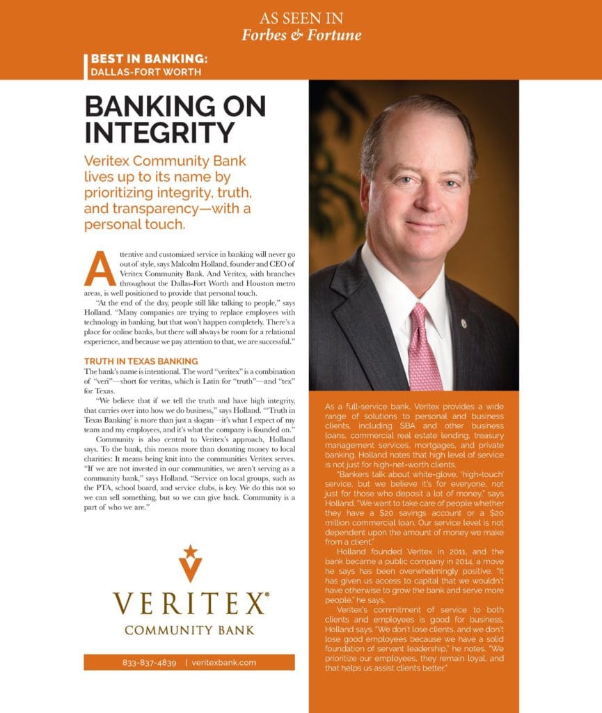 Partners » Veritex Community Bank
